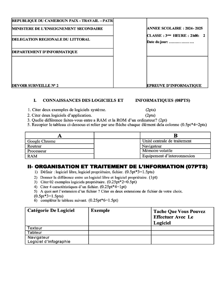 EPREUVE SEQ 2 3eme OK PDF | PDF