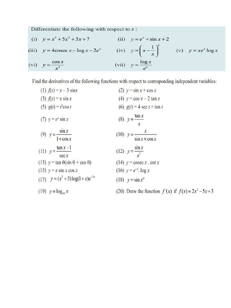Differentiation CPP | PDF