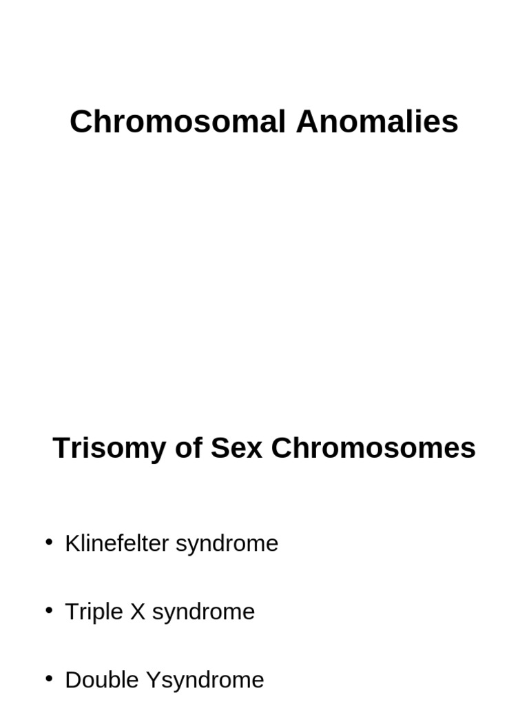 Chromosomal Anomalies 2 | PDF | Diseases And Disorders | Cell Nucleus