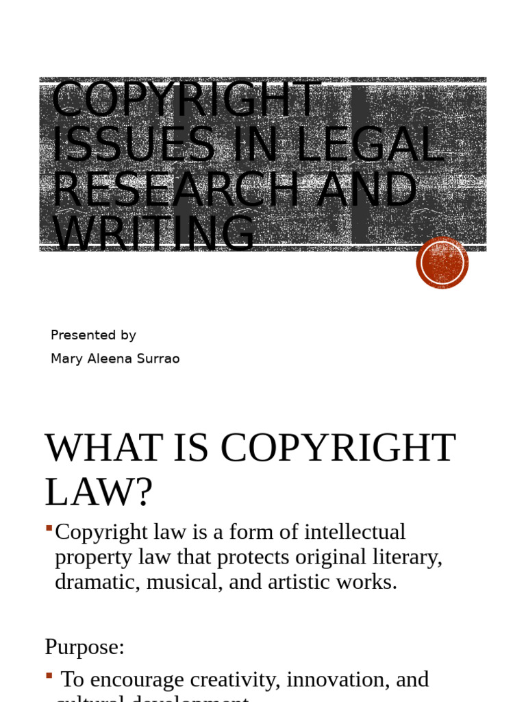 Copyright Law in Research & Writing | PDF | Copyright | Fair Dealing