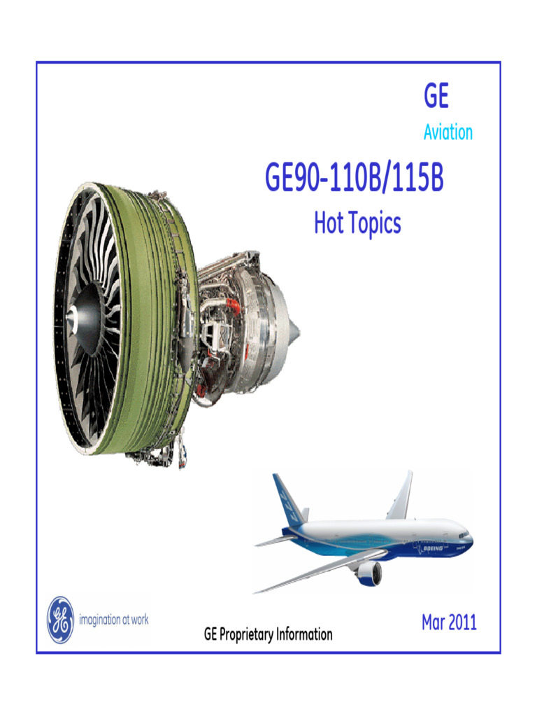 GE90-115B Hot Topics Mar 2011 | PDF | Mechanical Engineering | Machines