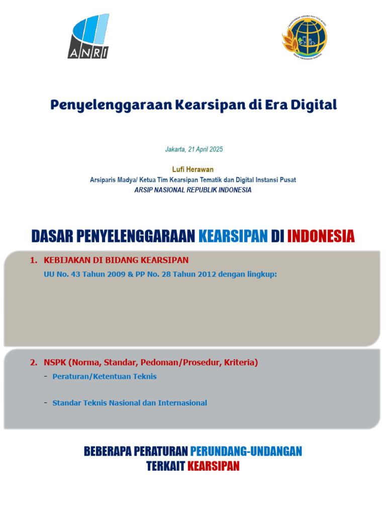Kearsipan Digital dan ISO/TR 13028:2010 | PDF
