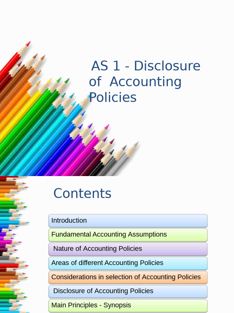 AS 1 - Disclosure of Accounting Policies... | PDF | Valuation (Finance ...