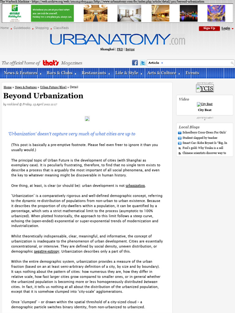 Beyond Urbanization Article That's Magazines - Shanghai, Beijing ...