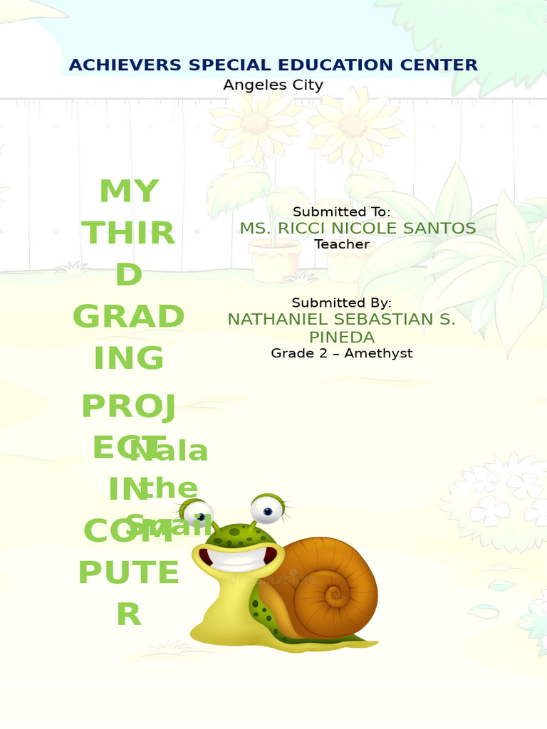 Achievers Special Education Center - 3rd Grading Project | PDF