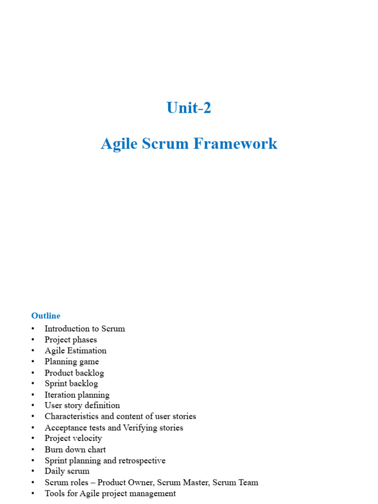 Implementing the Scrum Framework | PDF | Scrum (Software Development ...