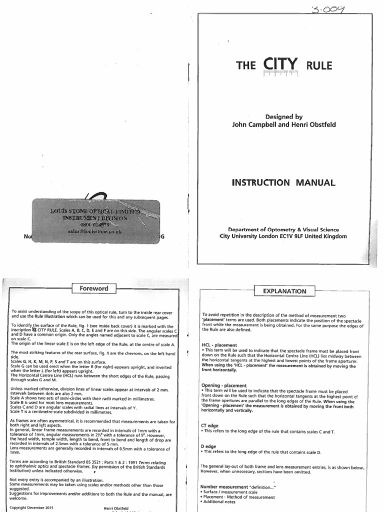 City Rule Booklet | PDF