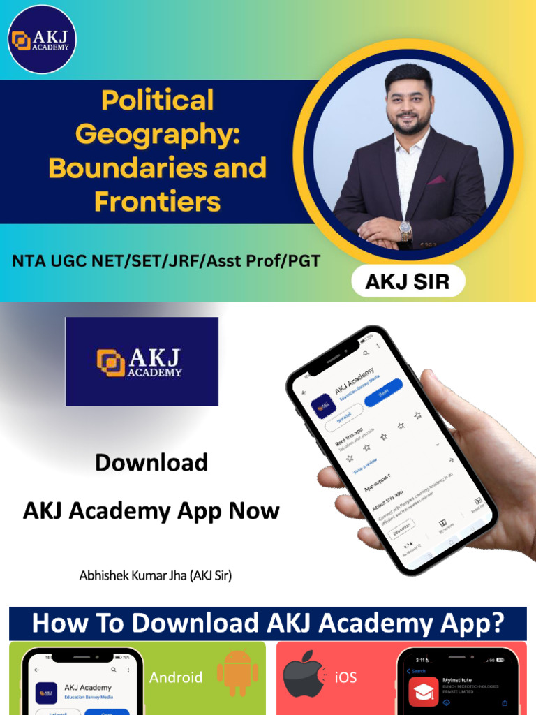 1 (English) Boundaries and Frontiers With Special Reference To India AKJ Academy by Abhishek ...