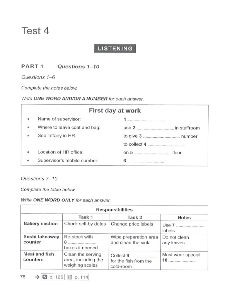 Cambridge 19 - Listening Test 4 | PDF