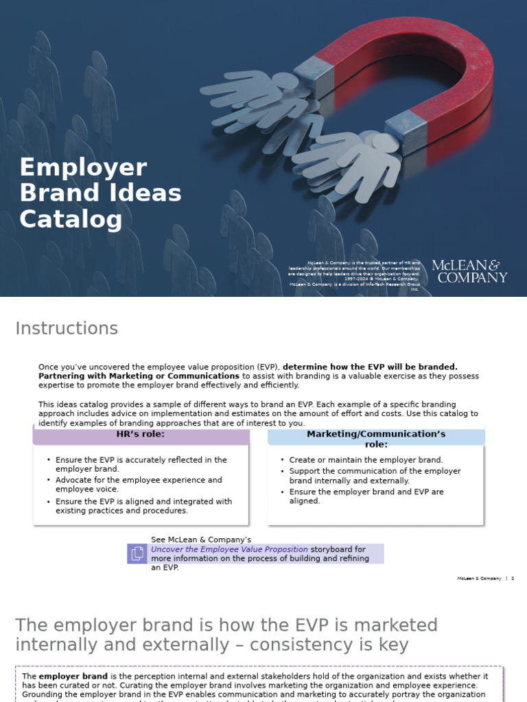 14 Employer Brand Ideas Catalog | PDF | Brand | Employment