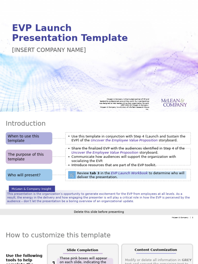 17 EVP Launch Presentation Template | PDF | Social Psychology | Business