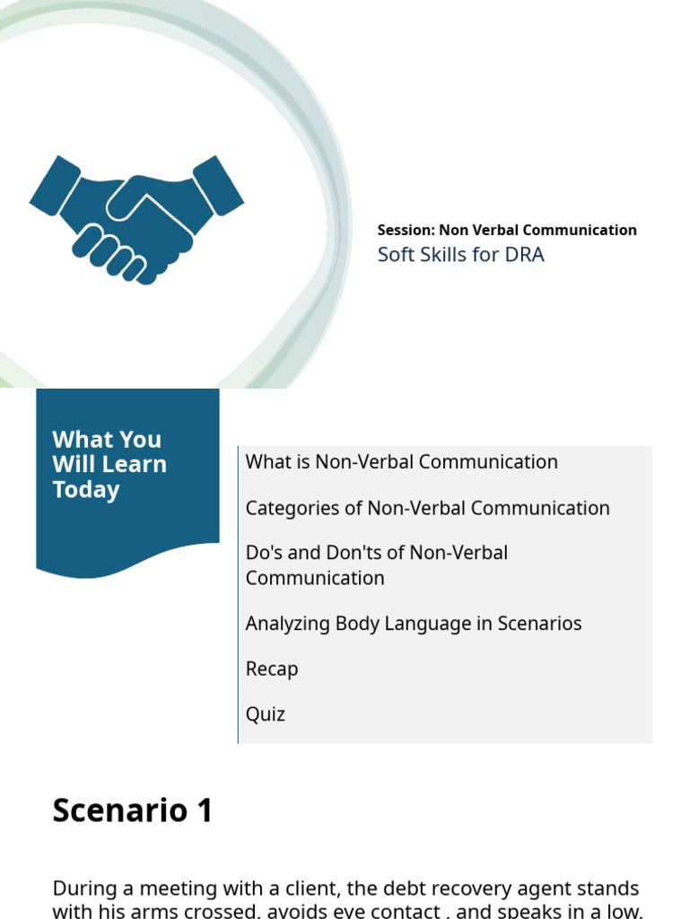 Mastering Non-Verbal Communication Skills | PDF | Nonverbal ...