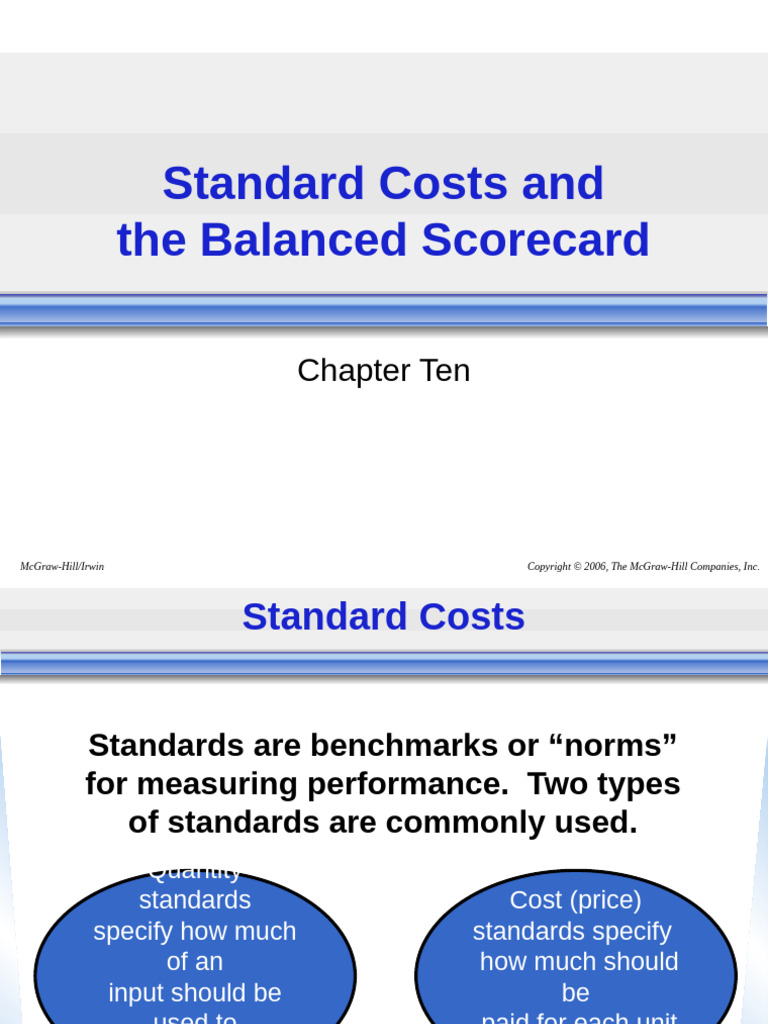 Understanding Standard Costs and Variance Analysis | PDF | Prices ...
