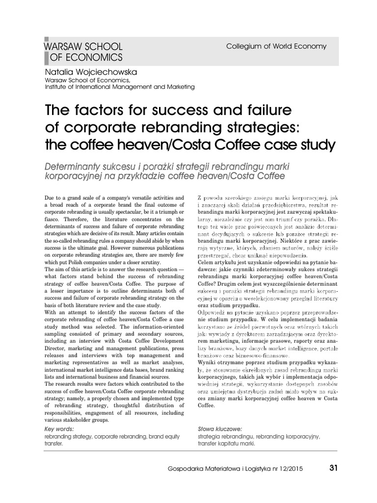 The Factors For Success and Failure | PDF