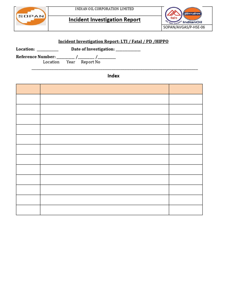 28. Incident Investigation Report (1) | PDF