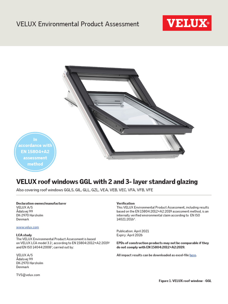01 Velux Environmental Product Assessment | PDF | Life Cycle Assessment | Waste