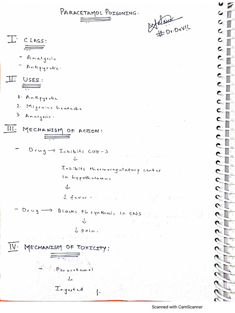 Paracetamol Poisoning Dr Dev L Pdf