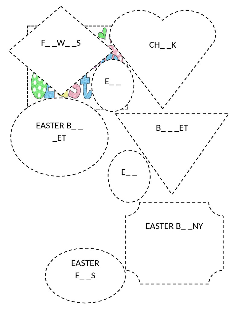 Easter Bonnet Cutouts | PDF