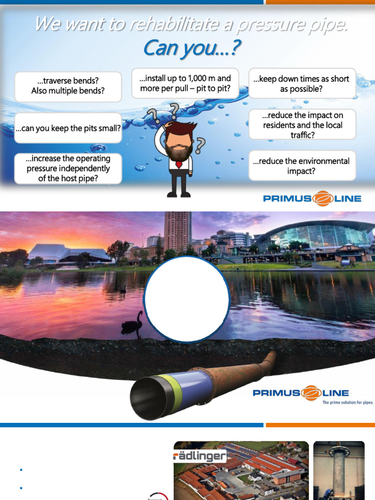 Rehabilitation of Pressure Mains Using The Primus Line System... | PDF ...