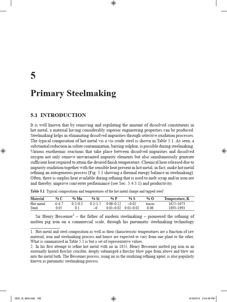ch_5 (2) | PDF | Steelmaking | Steel