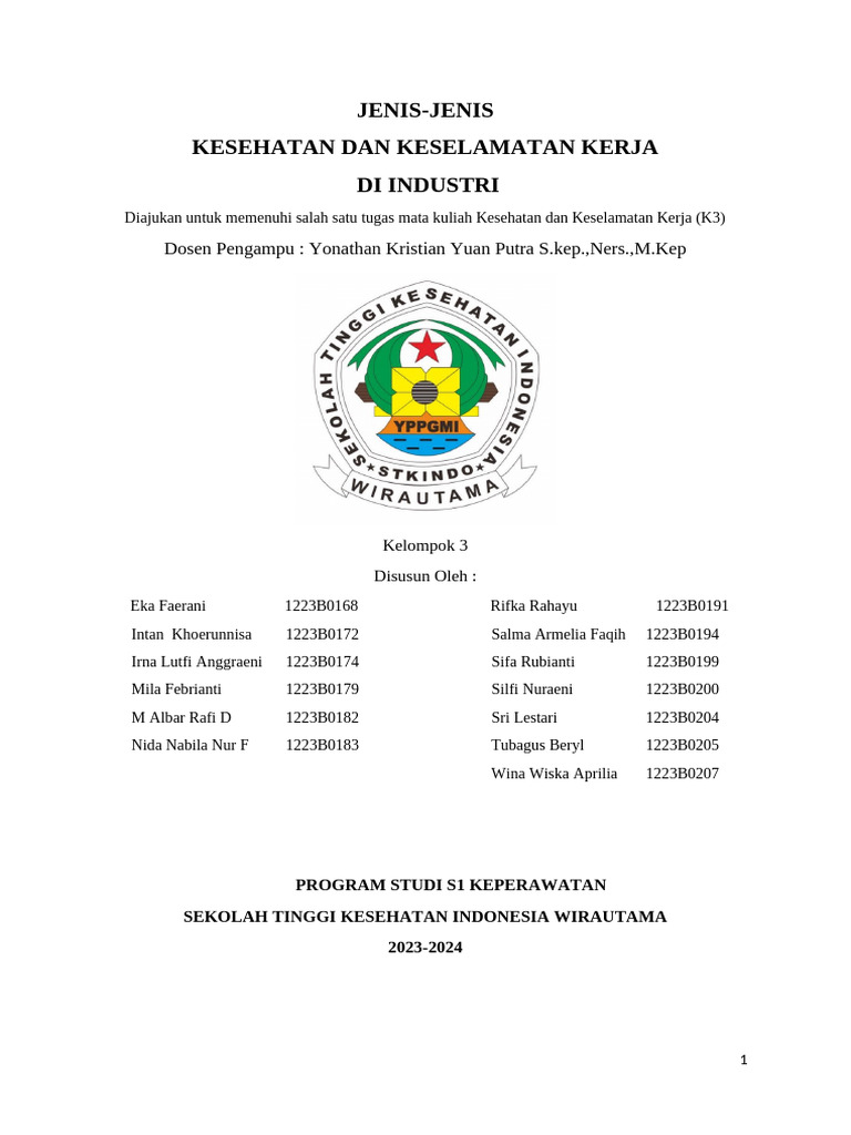 JENIS JENIS KECELAKAAN_KEL.03 | PDF