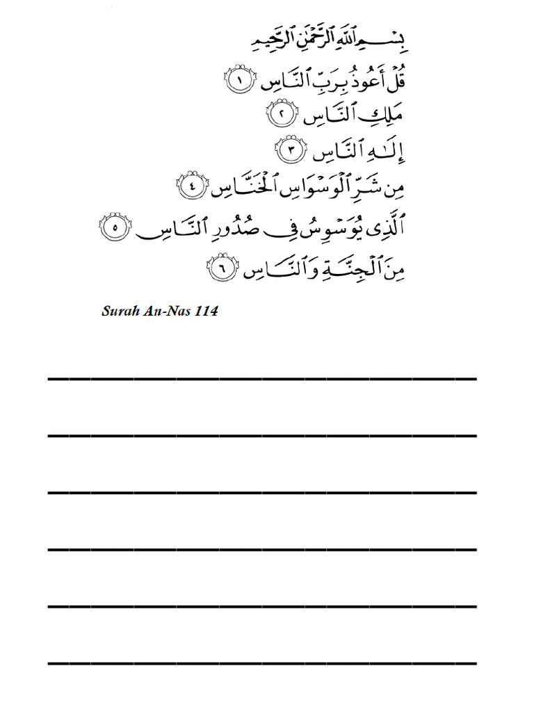 Surah Annas | PDF