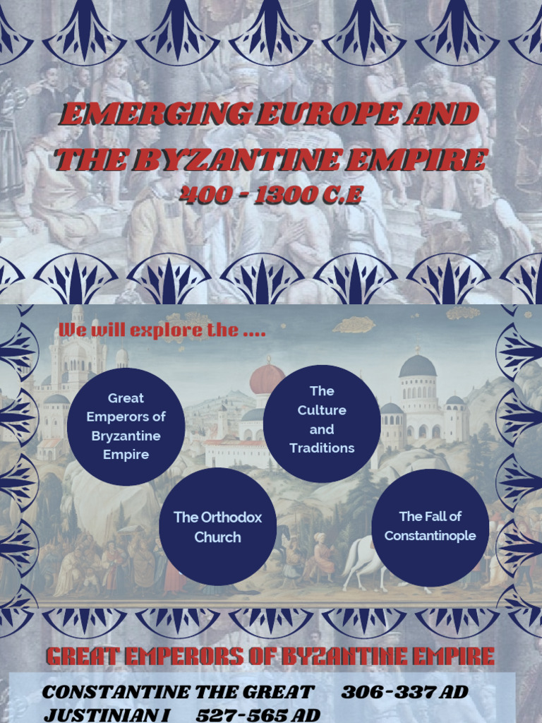 Emerging Europe and The Byzantine Empire | PDF | Byzantine Empire ...