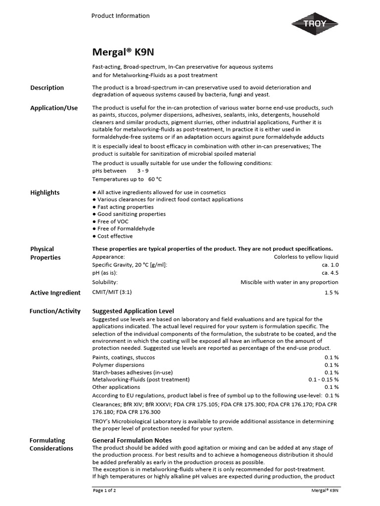 Mergal K9N Product - Information - EN | PDF | Legal Liability | Pharmaceutical Formulation
