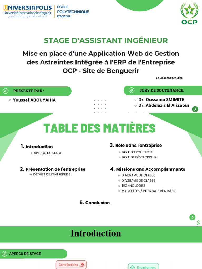 Stage OCP 2024 : Gestion des Astreintes | PDF | Informatique