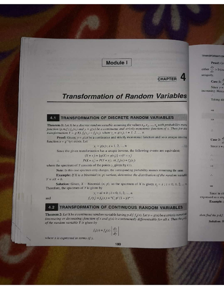 Transformation of Random Variable | PDF