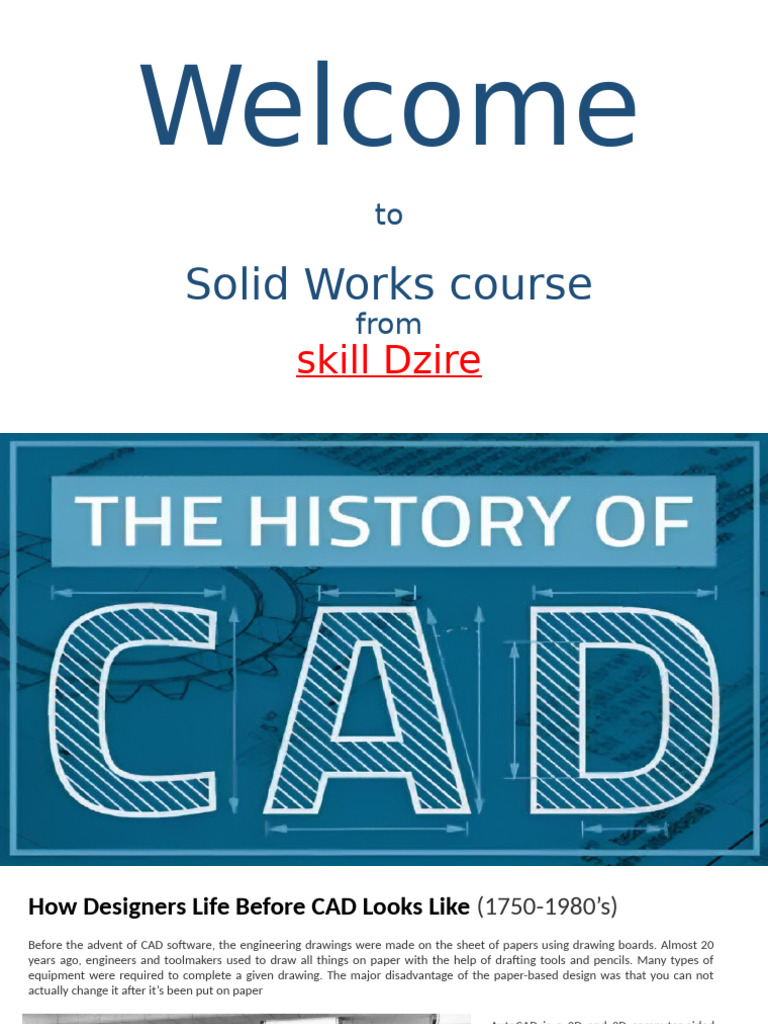 CAD Intro, Sketch, 3D Modeling | PDF | Computer Aided Design | 3 D Computer Graphics