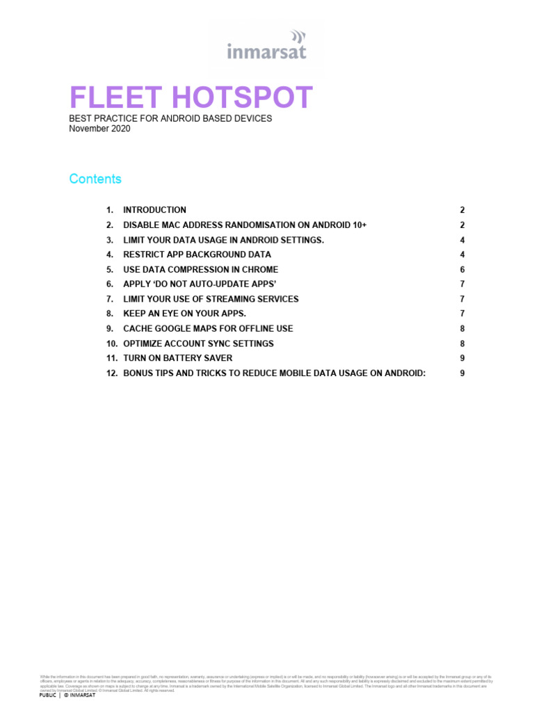 Fleet Hotspot Best Practice For Android Based Devices2020.PDF - Coredownload.inline | PDF ...