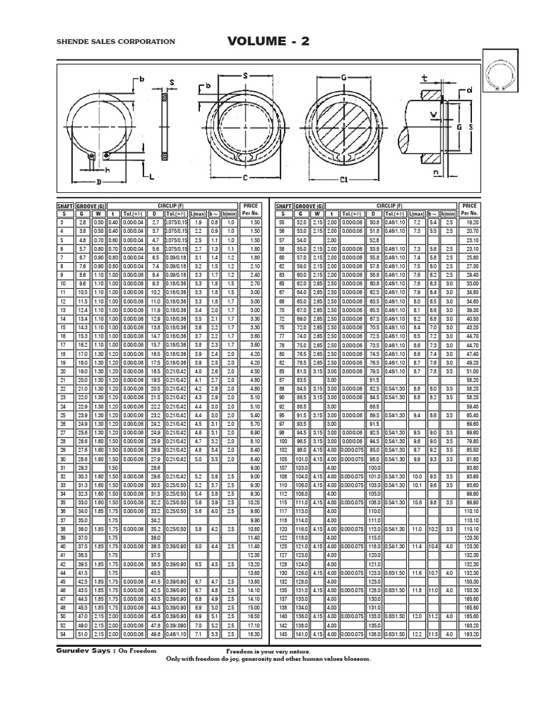 External Circlip DIN471 | PDF