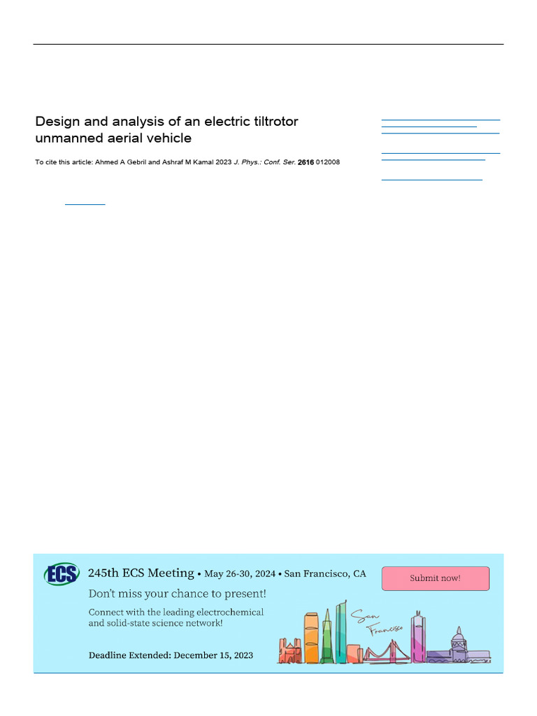 Gebril 2023 J. Phys. Conf. Ser. 2616 012008 | PDF | Unmanned Aerial Vehicle | Empennage
