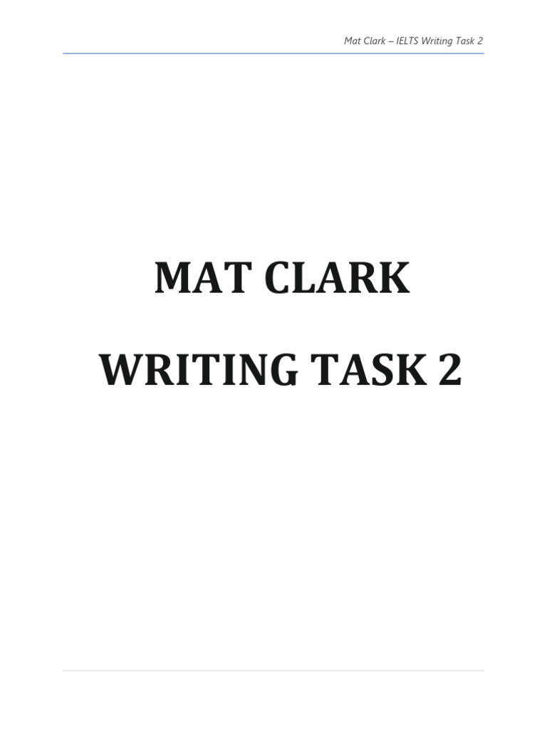 Mat Clark Writing task 2 (tái bản) | PDF | Poverty | Poverty & Homelessness