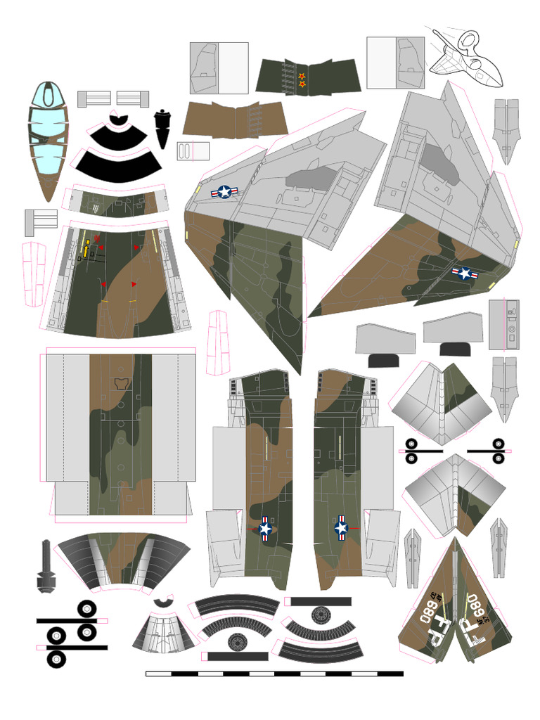 493 F-4 Phantom II USAF Scissors and Planes | PDF