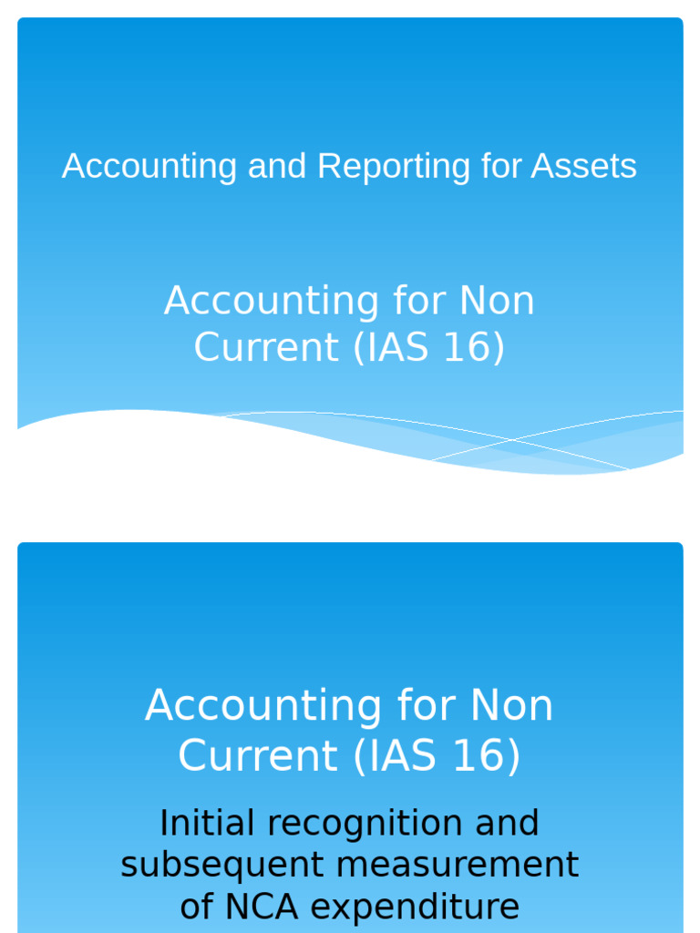 2023 Accounting For Tangible Non Current Assets | PDF | Depreciation ...