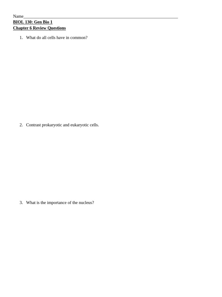 Chapter 6 Review Questions (2) 2 | PDF