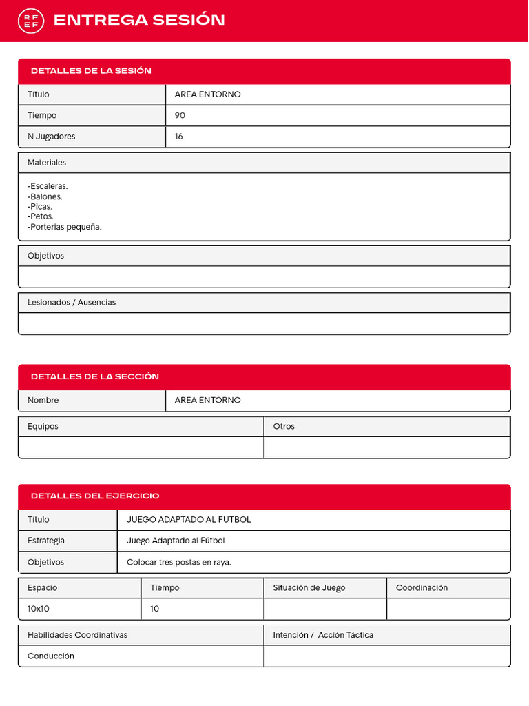 Tarea Area Entorno | PDF | Defensor (Asociación de Fútbol) | Delantero (Asociación de Fútbol)