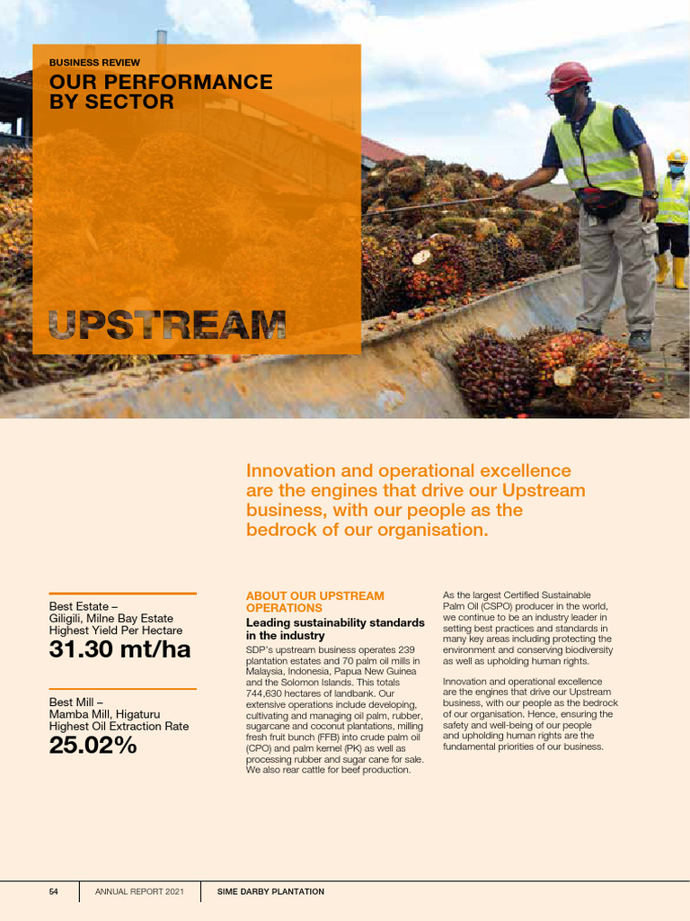 Sime Darby Plantation Annual Report 2021 (Part 2) | PDF | Palm Oil | Biogas
