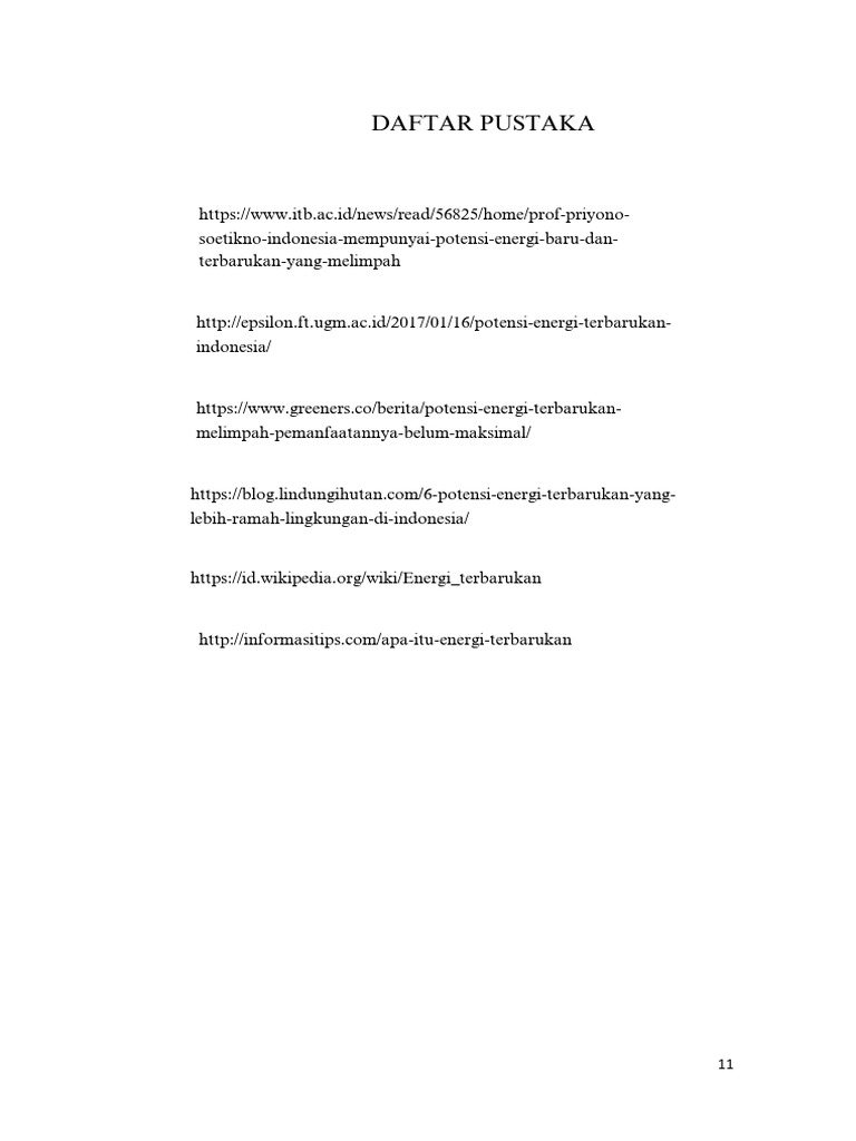 Karya Tulis Ilmiah Energi Terbarukan Sebagai Sumber Energi Altern ...