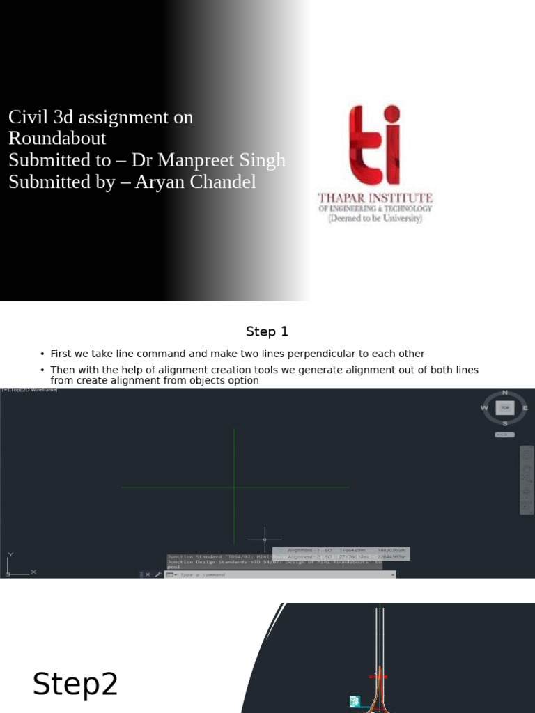 Civil 3D Roundabout Design Guide | PDF