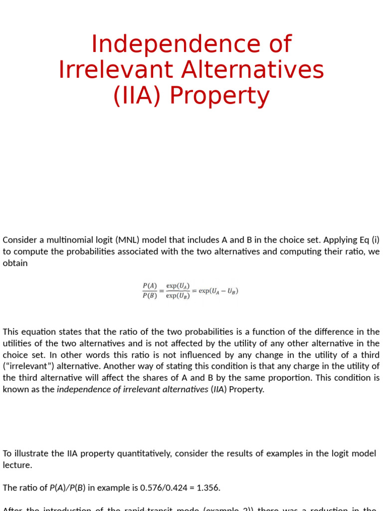 17 Nested Logit Model | PDF | Statistical Theory | Applied Mathematics