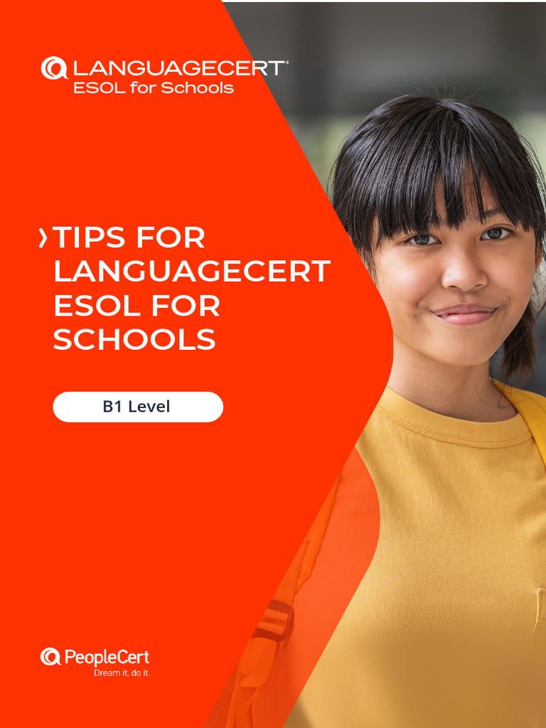 Tips For Languagecert Esol For Schools - b1 Level | PDF | Multiple Choice | Reading Comprehension