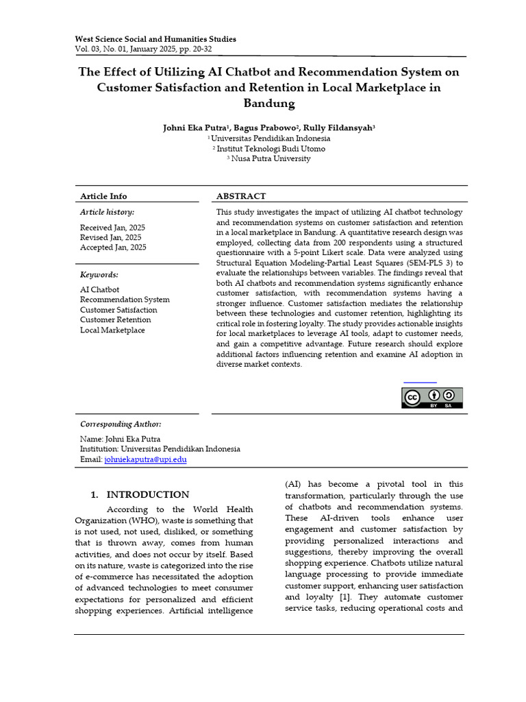 AI Chatbots & Recommendations Boosting Customer Satisfaction | PDF ...
