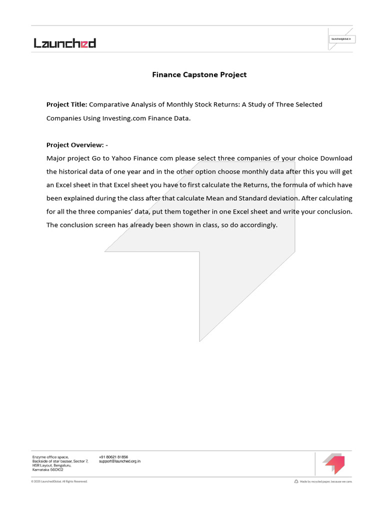 Finance Capstone Project | PDF