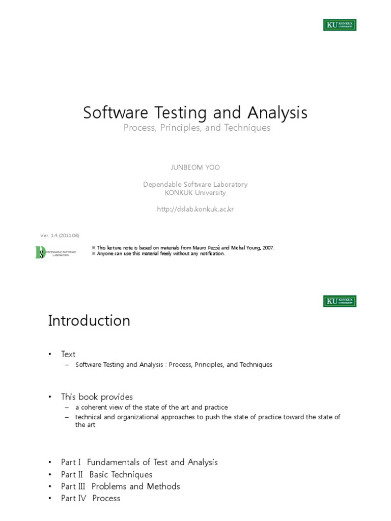 Software Testing and Analysis | PDF | Software Testing | Software ...