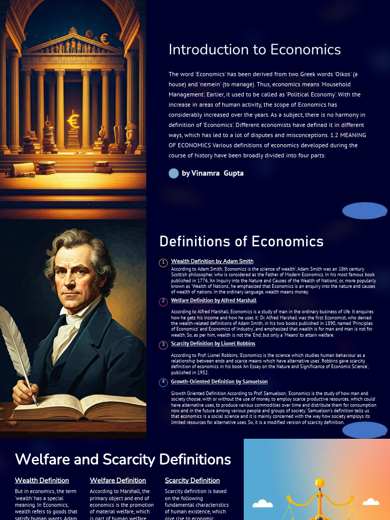 Understanding Economics: Key Definitions | PDF | Economics | Economies