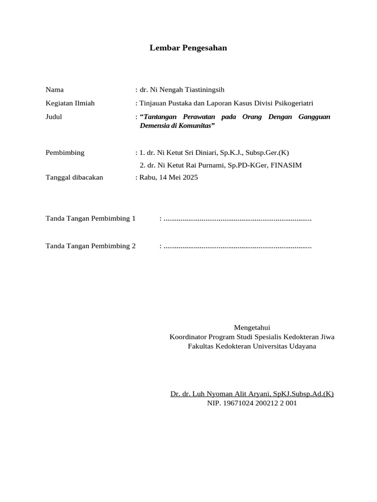 Lembar Pengesahan Div Geri Nitrie | PDF