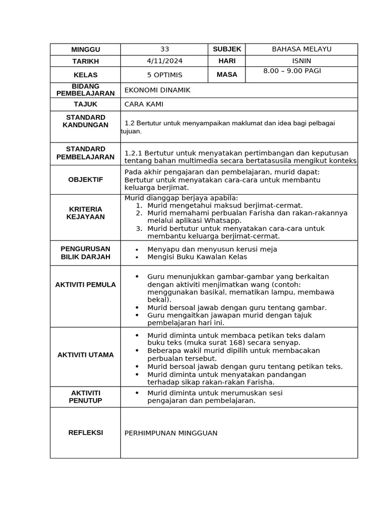 Contoh Erph BM | PDF